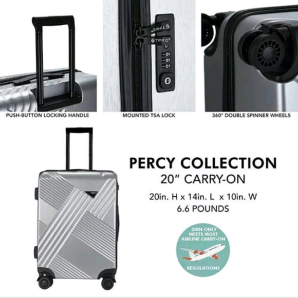 TPRC | Bags | Tprc Percey Collection Luggage With Tsa Lock Syste 2 ...